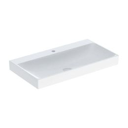 Geberit One Waschtisch 505020013 90 cm, Hahnloch mittig, ohne &Uuml;berlauf, wei&szlig; KeraTect