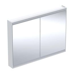 Geberit One Spiegelschrank 505815002 120 x 90 x 15 cm, wei&szlig;/Aluminium pulverbeschichtet, mit ComfortLight, 2 T&uuml;ren