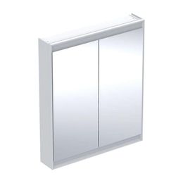 Geberit One Spiegelschrank 505812002 75 x 90 x 15 cm, wei&szlig;/Aluminium pulverbeschichtet, mit ComfortLight, 2 T&uuml;ren