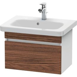 Duravit DuraStyle Waschtisch-Unterschrank DS637902118 58 x 36,8 cm, nussbaum dunkel/wei&szlig; matt, 1 Auszug
