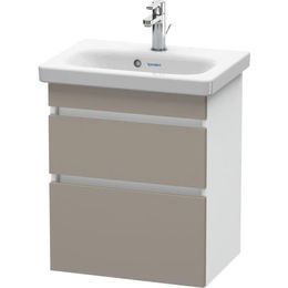 Duravit DuraStyle Waschtisch-Unterschrank DS640304318 50 x 36,8 cm, basalt matt/wei&szlig; matt, 2 Schubk&auml;sten, wandh&auml;ngend