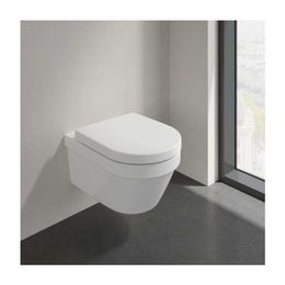 Villeroy & Boch Villeroy und Boch Architectura Wand-Tiefsp&uuml;l-WC 4694R0R1 37 x 53 cm, sp&uuml;lrandlos, Abgang waagerecht, wei&szlig; C-plus