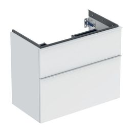 Geberit iCon Waschtisch-Unterschrank 502308013 74x61,5x41,6cm, 2 Schubladen, wei&szlig; matt, Griff wei&szlig; matt