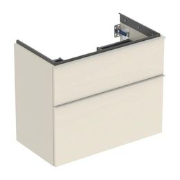 Geberit iCon Waschtisch-Unterschrank 502308JL1 74x61,5x41,6cm, 2 Schubladen, sand hochgl&auml;nzend, Griff sant matt