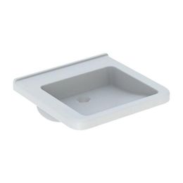 Geberit Renova Comfort Waschtisch 128556600 55 x 52,5cm, wei&szlig; KeraTect, ohne Hahnloch/&Uuml;berlauf