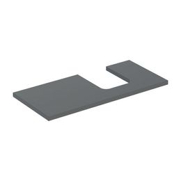 Geberit One Waschtisch-Platte 505314003 105 x 3 x 47 cm, lava/lackiert matt, Ausschnitt rechts