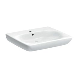 Geberit Renova Comfort Waschtisch 258565600 65x55cm, weiss KeraTect, mit &Uuml;berlauf,unterfahrbar