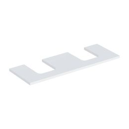 Geberit One Waschtisch-Platte 505276002 135 x 3 x 47 cm, wei&szlig;/lackiert matt, Ausschnitt zweifach