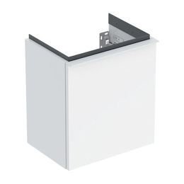 Geberit iCon Handwaschbecken-Unterschrank 502300011 37x41,5x27,9cm, 1 T&uuml;r, Anschlag rechts, wei&szlig; hochgl&auml;nzend, Griff wei&szlig; matt
