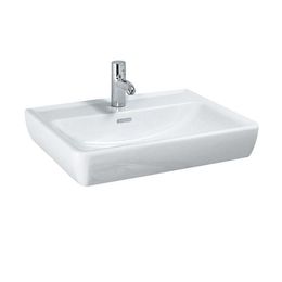 Laufen Pro A Waschtisch 8189520001041 60 x 48 cm, weiss, &Uuml;berlauf, 1 Hahnloch