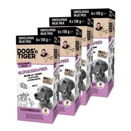 Dogs'n Tiger Gl&uuml;cksbringer Multibox Rind & Lamm 24x150 g