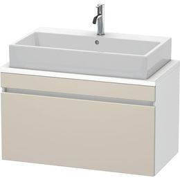 Duravit DuraStyle Waschtisch-Unterschrank DS530309118 90 x 47,8 cm, taupe/wei&szlig; matt, f&uuml;r Konsole, 1 Auszug