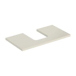 Geberit One Waschtisch-Platte 505273004 90 x 3 x 47 cm, sand-grau/lackiert hochgl&auml;nzend, Ausschnitt mittig