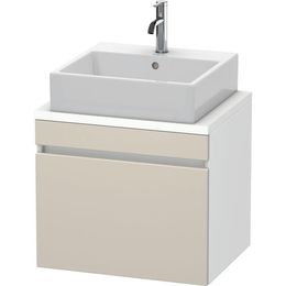 Duravit DuraStyle Waschtisch-Unterschrank DS530009118 60 x 47,8 cm, taupe/wei&szlig; matt, f&uuml;r Konsole, 1 Auszug