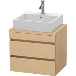 Duravit DuraStyle Waschtisch-Unterschrank DS530503030 60 x 47,8 cm, Eiche natur, f&uuml;r Konsole, 2 Schubk&auml;sten