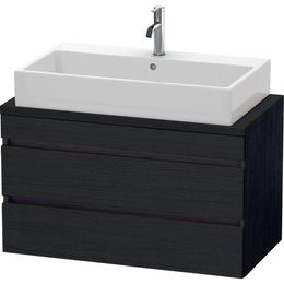 Duravit DuraStyle Waschtisch-Unterschrank DS530801616 90 x 47,8 cm, Eiche schwarz, f&uuml;r Konsole, 2 Schubk&auml;sten