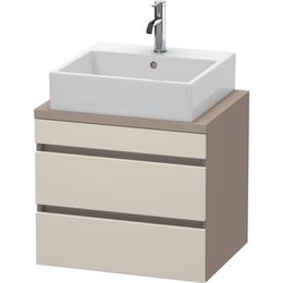 Duravit DuraStyle Waschtisch-Unterschrank DS530509143 60 x 47,8 cm, taupe/basalt matt, f&uuml;r Konsole, 2 Schubk&auml;sten
