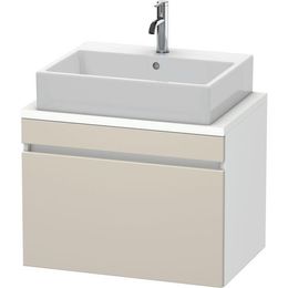 Duravit DuraStyle Waschtisch-Unterschrank DS530109118 70 x 47,8 cm, taupe/wei&szlig; matt, f&uuml;r Konsole, 1 Auszug