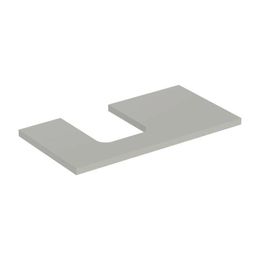 Geberit One Waschtisch-Platte 505293007 90 x 3 x 47 cm, greige/lackiert matt, Ausschnitt links