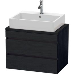 Duravit DuraStyle Waschtisch-Unterschrank DS530601616 70 x 47,8 cm, Eiche schwarz, f&uuml;r Konsole, 2 Schubk&auml;sten