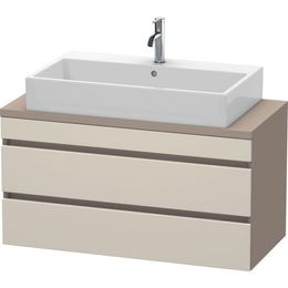 Duravit DuraStyle Waschtisch-Unterschrank DS530909143 100 x 47,8 cm, taupe/basalt matt, f&uuml;r Konsole, 2 Schubk&auml;sten
