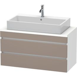 Duravit DuraStyle Waschtisch-Unterschrank DS530904318 100 x 47,8 cm, basalt matt/wei&szlig; matt, f&uuml;r Konsole, 2 Schubk&auml;sten