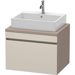 Duravit DuraStyle Waschtisch-Unterschrank DS531109143 70 x 54,8 cm, taupe/basalt matt, f&uuml;r Konsole, 1 Auszug