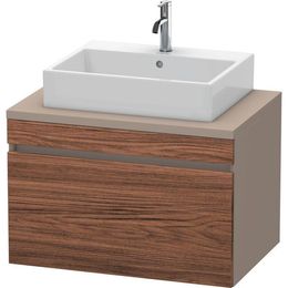 Duravit DuraStyle Waschtisch-Unterschrank DS531202143 80 x 54,8 cm, nussbaum dunkel/basalt matt, f&uuml;r Konsole, 1 Auszug