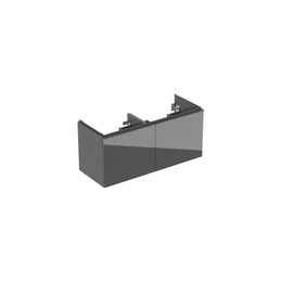 Geberit Doppelwaschtisch-Unterschrank Acanto 1 La., 1 I-Lade, B 119cm, la m / la g / (503007JK2)