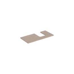 Geberit Waschtisch-Platte One 105x3x47cm, Eiche/Mela Holz, Ausschn re (505314005)