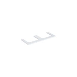 Geberit Waschtisch-Platte One 120x3x47cm, w/l hochgl., Ausschn 2-fach (505345001)