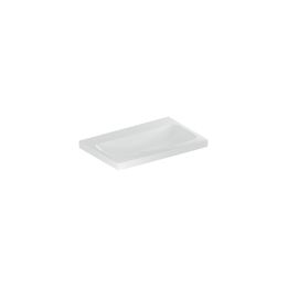 Geberit Waschtisch iCon Light 75x48cm, o. Hahnl., o. &Uuml;L, wei&szlig; KeraTect (501835008)