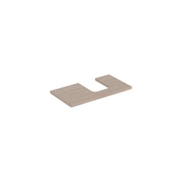 Geberit Waschtisch-Platte One 90x3x47cm, Eiche/Mela Holz, Ausschn re (505313005)