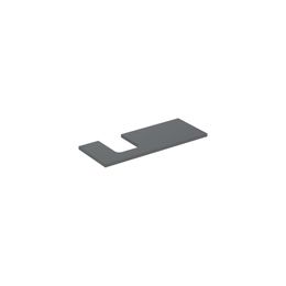 Geberit Waschtisch-Platte One 120x3x47cm, lava/lackiert ma, Ausschn li (505295003)
