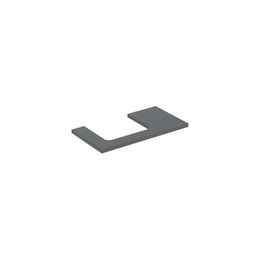 Geberit Waschtisch-Platte One 90x3x47cm, lava/lackiert ma, Ausschn li (505303003)