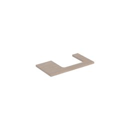 Geberit Waschtisch-Platte One 90x3x47cm, Eiche/Mela Holz, Ausschn re (505323005)