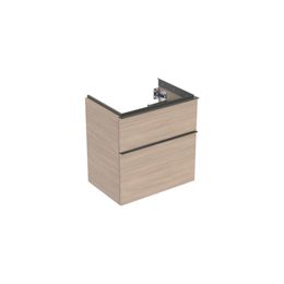 Geberit Waschtischunterschrank iCon 59,2x61,5x41,6cm, 2 L, Eiche/Gr. la. ma (502307JH1)