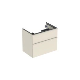 Geberit Waschtischunterschrank iCon 74x61,5x47,6cm, 2 L, sa hgl/Gr. sa ma (502304JL1)