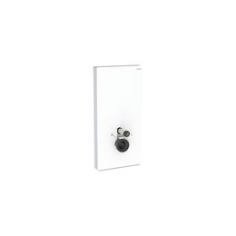 Geberit Wand-WC-Modul Monolith Plus Bauh. 101cm, Fr. Gl. we., S. Aluminium (131222SI7)