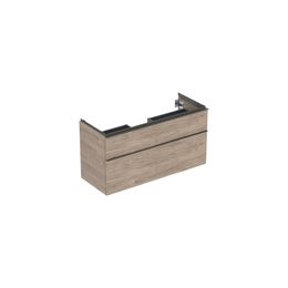 Geberit Waschtischunterschrank iCon 118,4x61,5x47,6cm, 2 L, nuss/Gr. la. ma (502306JR1)