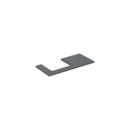 Geberit Waschtisch-Platte One 105x3x47cm, lava/lackiert ma, Ausschn li (505304003)