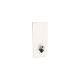 Geberit Wand-WC-Modul Monolith Plus Bauh. 114cm, Fr. Gl. sand-grau, S. Alu (131231JL7)