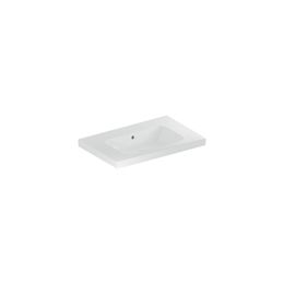 Geberit Waschtisch iCon Light 75x48cm, o HL, m &Uuml;L, m Ablagefl., we. (501839003)