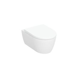 Geberit Wand-WC, Tiefsp&uuml;ler iCon 36x53cm, ge F., rimf, m Sitz, we. K-Tect (501664008)