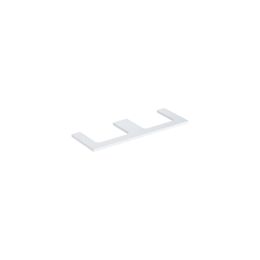 Geberit Waschtisch-Platte One 135x3x47cm, w/l hochgl., Ausschn 2-fach (505286001)