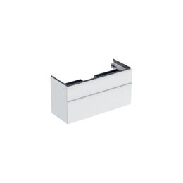 Geberit Waschtischunterschrank iCon 118,4x61,5x47,6cm, 2 L, we. ma/Gr we. ma (502306013)