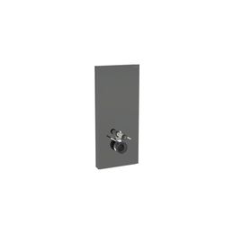 Geberit Wand-WC-Modul Monolith BH 114cm, Fr. Gl. la., S. Alu SW-chrom (131031JK5)