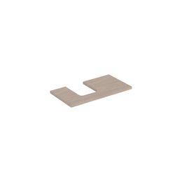 Geberit Waschtisch-Platte One 90x3x47cm, Eiche/Mela Holz, Ausschn li (505293005)