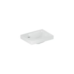 Geberit Handwaschbecken iCon Light 38x28cm, Hahnl. li, o. &Uuml;L, wei&szlig; KeraTect (501831002)