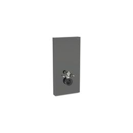 Geberit Wand-WC-Modul Monolith Plus BH 101cm, Fr. Gl. la., S. Alu SW-chrom (131222JK7)